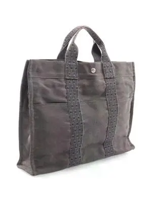 Hermès 20th Century Canvas Herline Mm Tote Bag - Grey