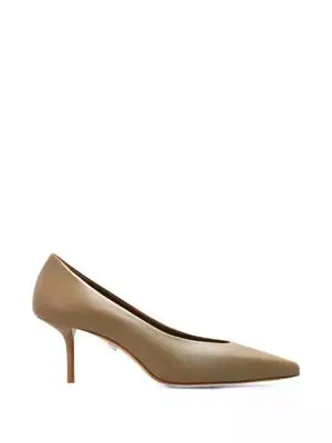 Max Mara Leather Pointed-toe Pumps - Neutrals
