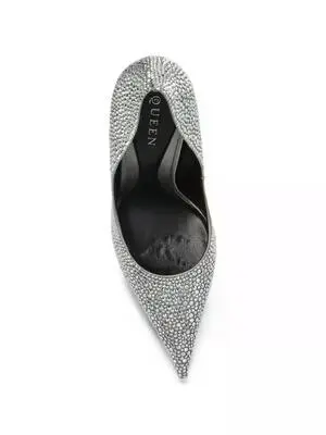 Alexander McQueen Embellished Skull Charm Stiletto Pumps