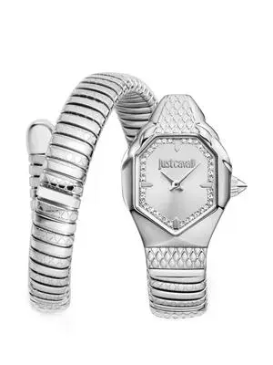 Just Cavalli Aria Snake 22mm Watch - Silver