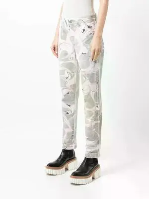 Stella McCartney High-rise Abstract-print Jeans