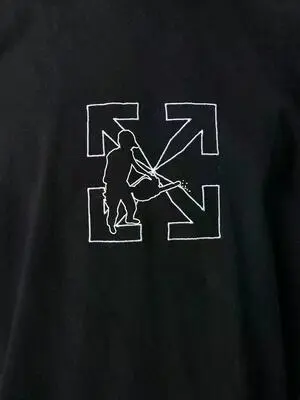 Off-White Worker Embroidered T-shirt