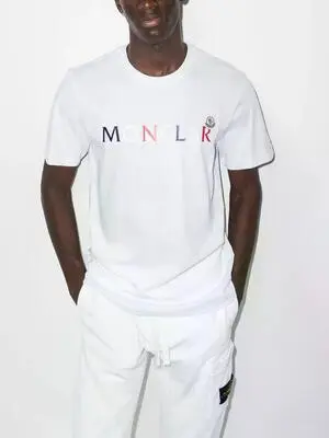 Moncler Logo-print Short-sleeve T-shirt - White