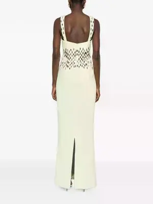 JEAN-LOUIS SABAJI Baguette-embellished Maxi Dress
