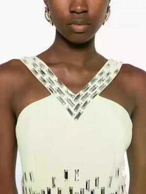 JEAN-LOUIS SABAJI Baguette-embellished Maxi Dress