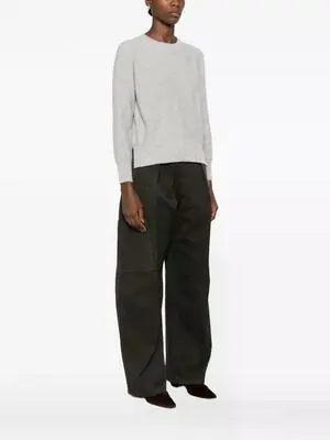 PANICALE Sequin-embellished Side-slit Sweater