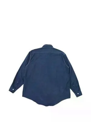 KAPTAIN SUNSHINE Contrast-stitch Chest-pockets Shirt - Blue