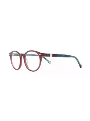 Carolina Herrera Round-frame Glasses - Red