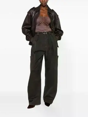 Sportmax Pleated Wide-leg Jeans