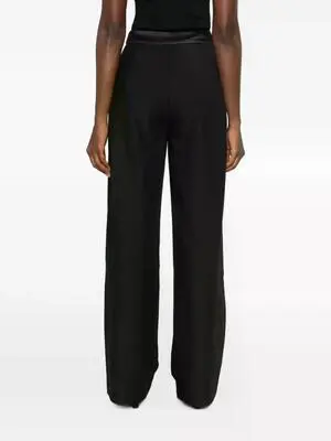 TWENTY FOURHAITCH Satin Waistband Pleated Trousers