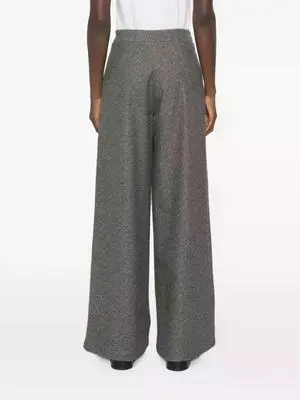 BYE Herringbone-pattern Wide-leg Trousers