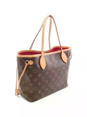 LOUIS VUITTON 2016 Monogram Neverfull Pm Tote Bag - Brown
