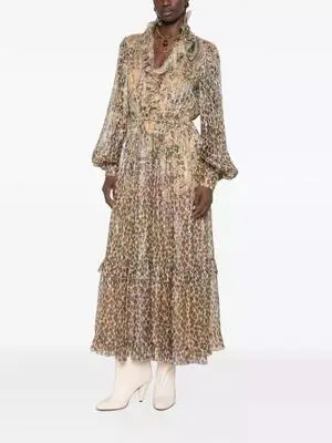 Etro Paisley Leopard-print Maxi Dress
