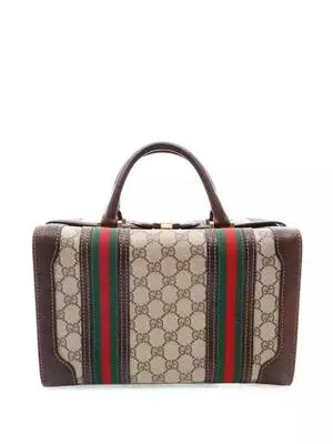 Gucci 1990-2000 Gg Supreme Web Handbag - Neutrals
