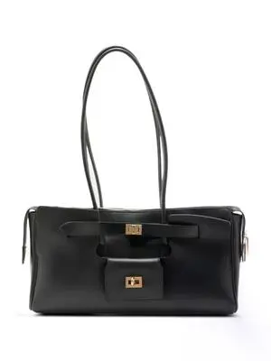 Balenciaga Leather Shoulder Bag - Black