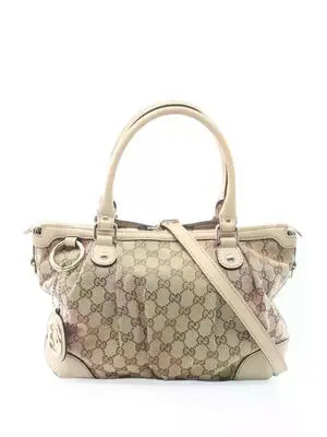 Gucci 2000-2015 Gg Canvas Sukey Satchel - Neutrals