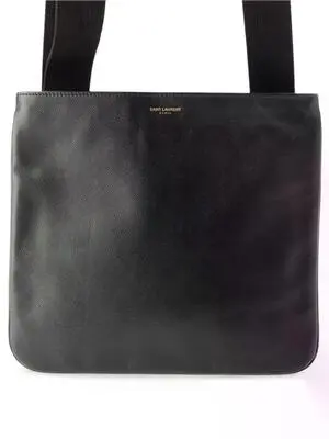 Saint Laurent Grain De Poudre Flat Crossbody Bag