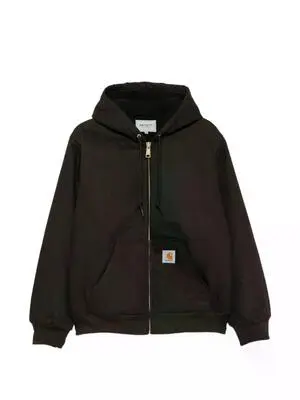 Carhartt Work In Progress Hooded Zip-up Jacket - Brown