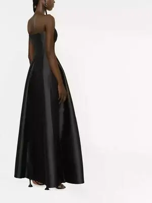 Alberta Ferretti Bow-embellished Evening Gown