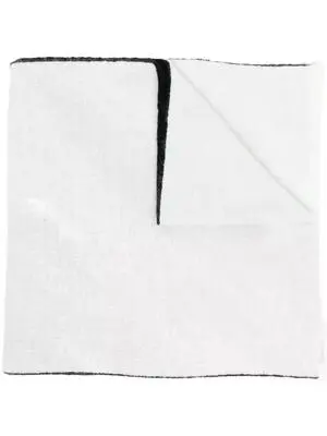 Alberta Ferretti Logo-print Scarf - White