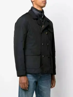 MOORER Boeri-wco Double-breasted Windbreaker
