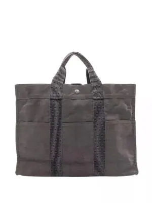Hermès 20th Century Canvas Herline Mm Tote Bag - Grey