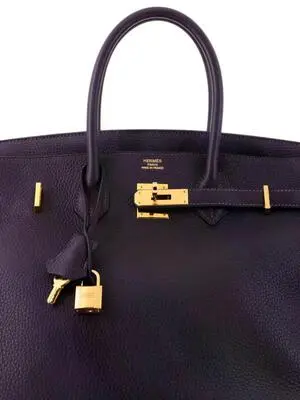 Hermès Birkin Togo Handbag With Gold Hardware - Purple
