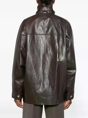 SYSTEM High-neck Zip-up Biker Jacket