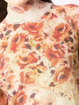 Alberta Ferretti Floral Print Jumper