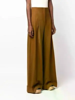 Alberta Ferretti High-waisted Wid-leg Trousers