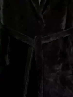 YVES SALOMON Belted Shearling Coat