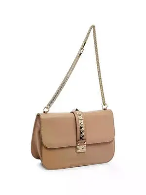 Valentino Garavani Glam Lock Rockstud Shoulder Bag
