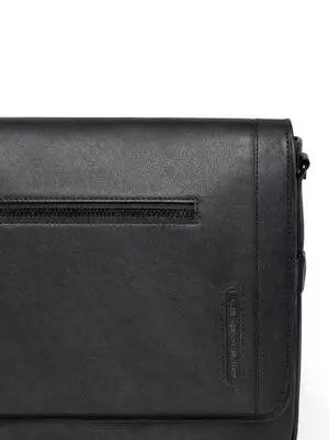 PIQUADRO Logo-embossed Messenger Bag