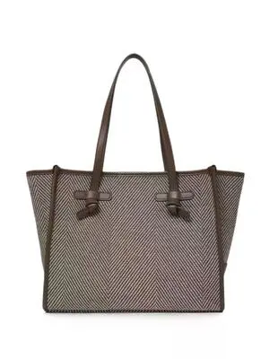 GIANNI CHIARINI Medium Marcella Herringbone Tote Bag