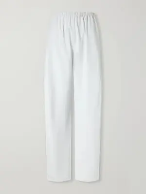 LA LIGNE Cotton-poplin Wide-leg Pants