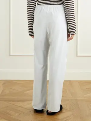 LA LIGNE Cotton-poplin Wide-leg Pants