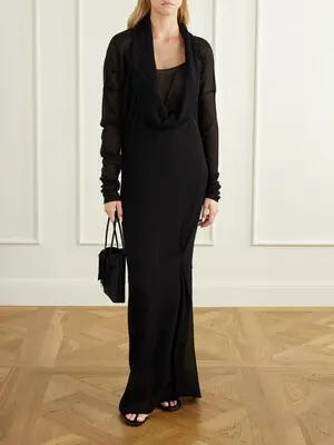 RUOHAN Noris Wool-gauze Maxi Dress