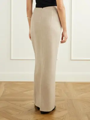 RUOHAN Kyth Double-sided Cashmere Maxi Skirt