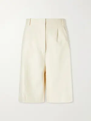 ANINE BING Bryson Canvas Knee-lenght Shorts