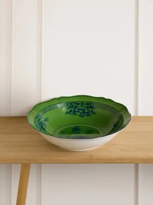 GINORI 1735 Oriente Italiano Serving Bowl - Green