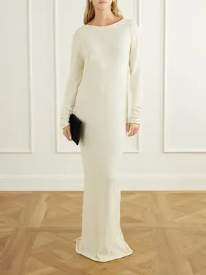 KALLMEYER Rhea Cotton-blend Knitted Maxi Dress