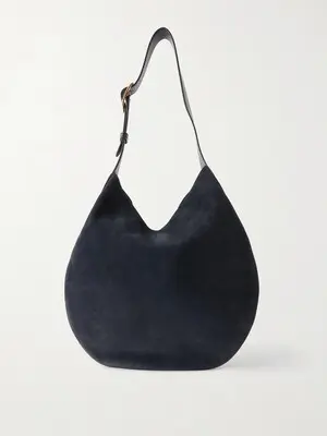 NILI LOTAN Jagger Suede Shoulder Bag