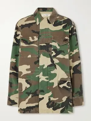 NILI LOTAN Sacha Camouflage-print Cotton-drill Jacket