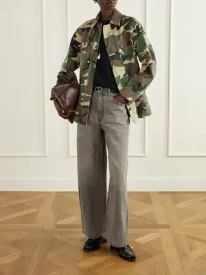 NILI LOTAN Sacha Camouflage-print Cotton-drill Jacket