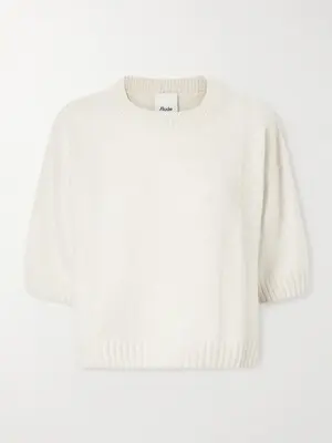 ALLUDE Cashmere And Silk-blend Sweater - Neutrals