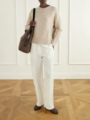 ALLUDE Cashmere And Silk-blend Sweater