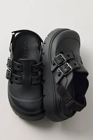 CROCS Loaferette Clogs With Adjustable Straps