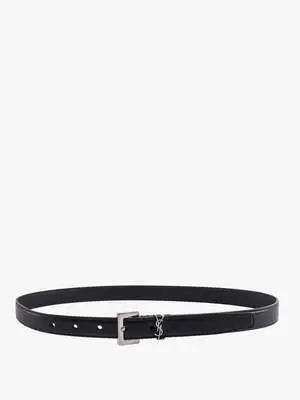 Saint Laurent Leather Belt - Black