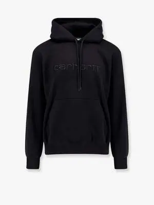 Carhartt Work In Progress Hooded Cotton Blend Sweatshirt - Black