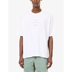 SONG FOR THE MUTE Logo-print Oversized Cotton T-shirt